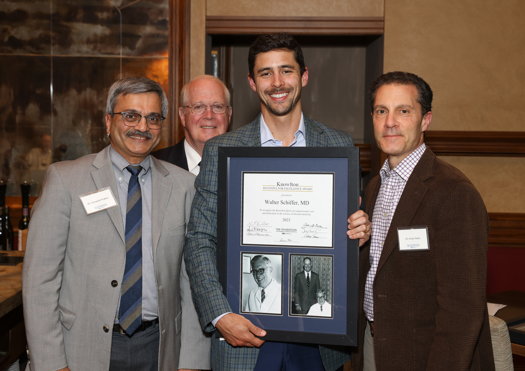 Fellow Dr. Walter Schiffer Receives Knowlton Incentive for Excellence ...