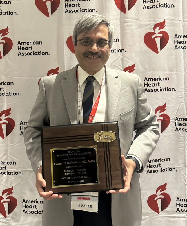 Cardiovascular Division Faculty Present at AHA Conference; Dr. Prabhu ...